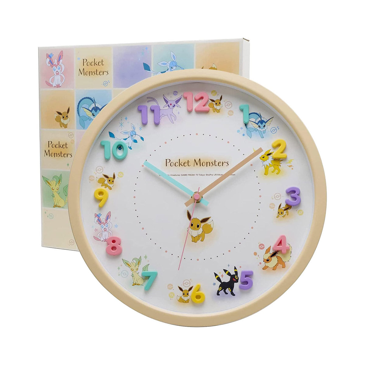 Pocket Monster Eevee Friends Wall Clock – Hello Japan